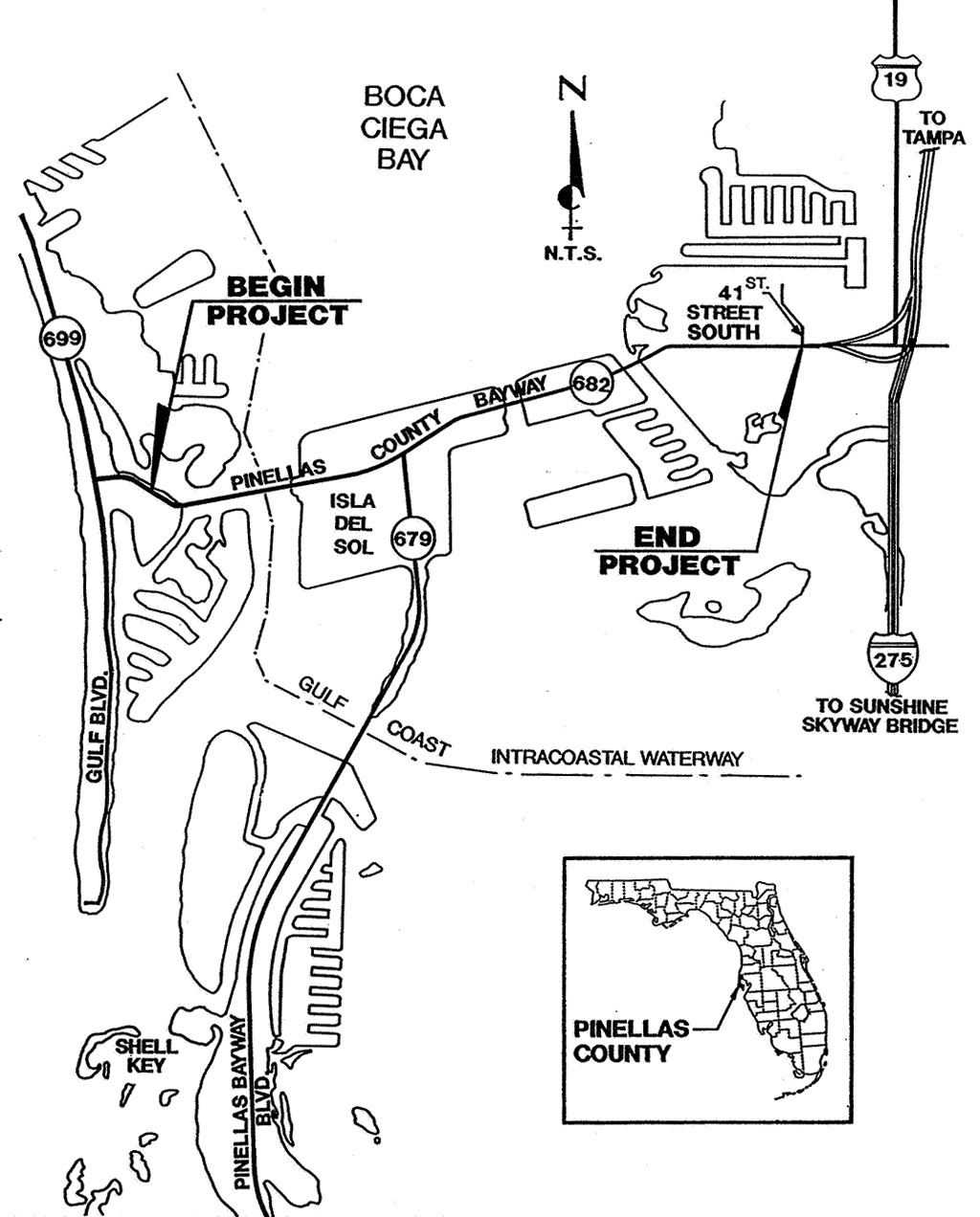 Sunshine Skyway Bridge Map